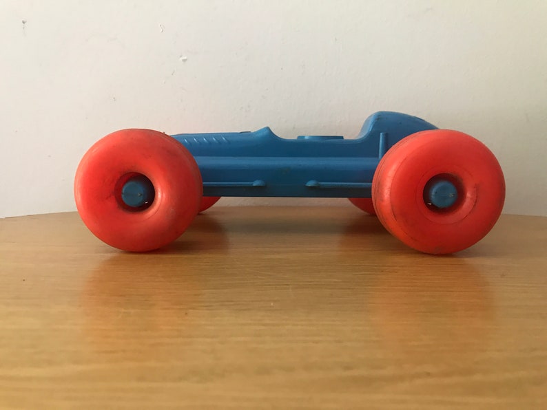 Vintage Plastic Race Car - Etsy