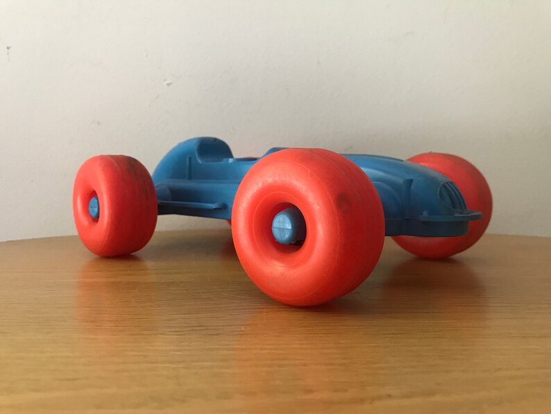 Vintage Plastic Race Car - Etsy