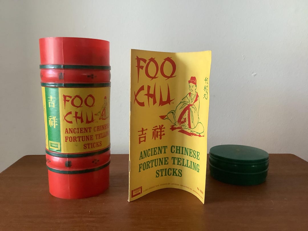 Vintage Foo Chu Fortune Telling Sticks With Instructions. - Etsy
