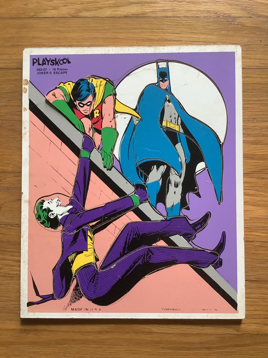 Playskool Batman “joker’s Escape” Board Puzzle - Etsy