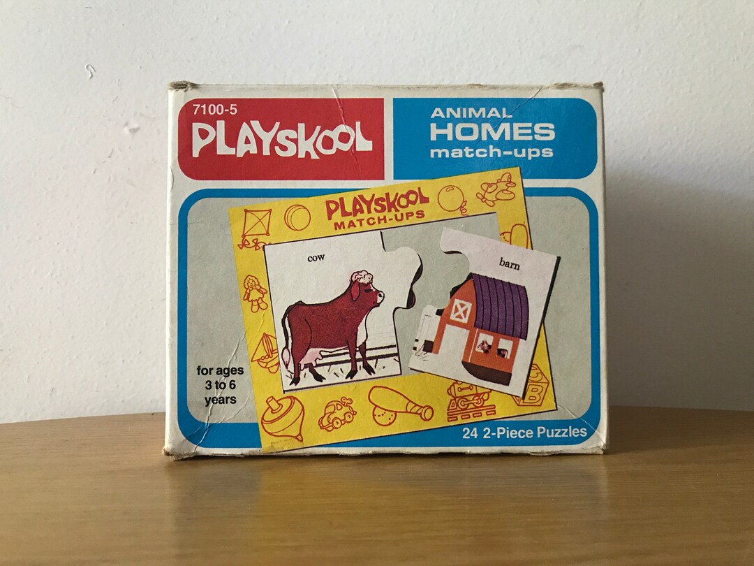 Playskool Animal Homes Matching Cards - Etsy