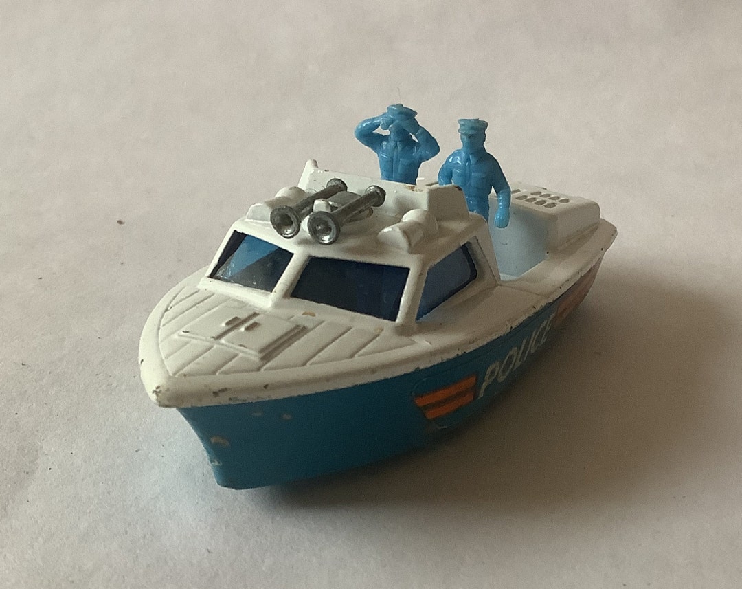 Vintage Matchbox Superfast No.52 Police Launch / Boat - Etsy
