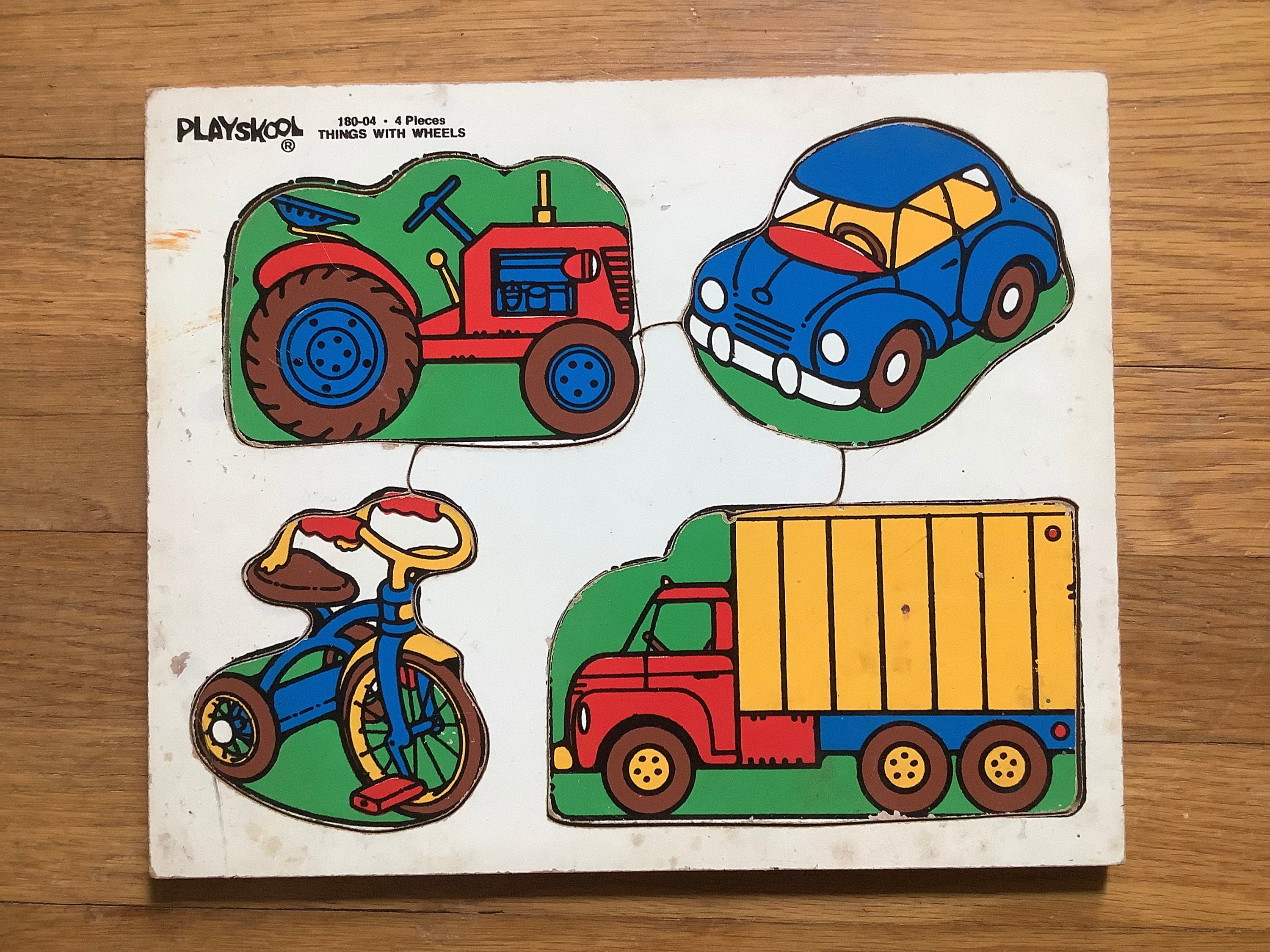 Playskool Things With Wheels Board Puzzle - Etsy