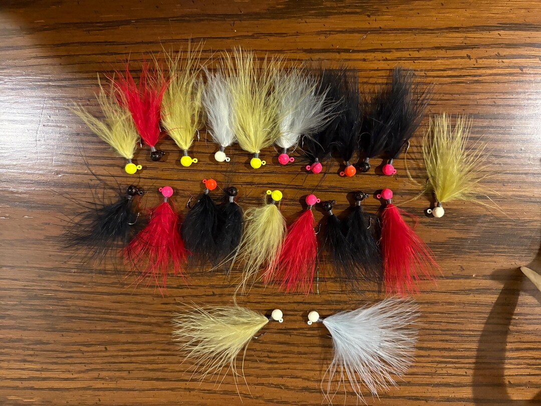 Steelhead Jig & Trout Marabou 3XXX Extra Strong Hook Mixed Jig ...