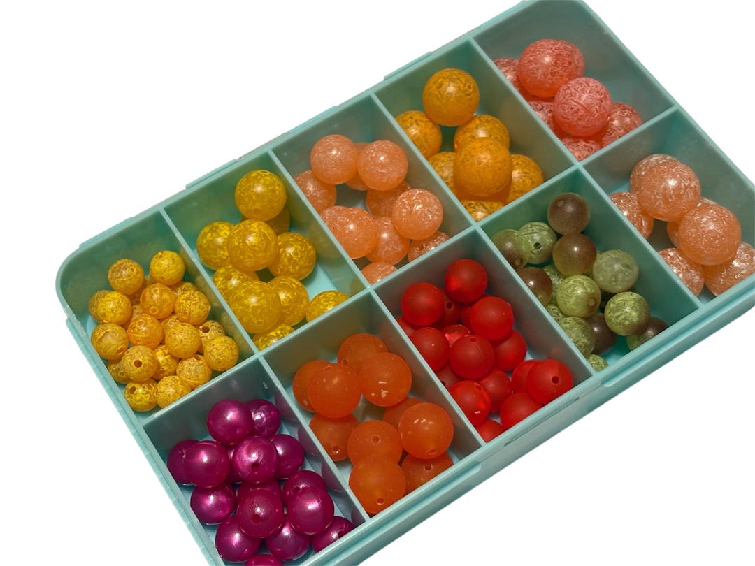 BIG Salmon Bead Assortment With Hooks Salmon Fishing Bead Kit Lot With ...