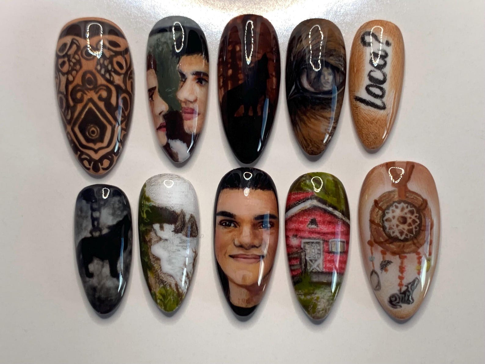 Twilight Saga Jacob Black, Press-on Nails (SIZE MEDIUM) - Etsy