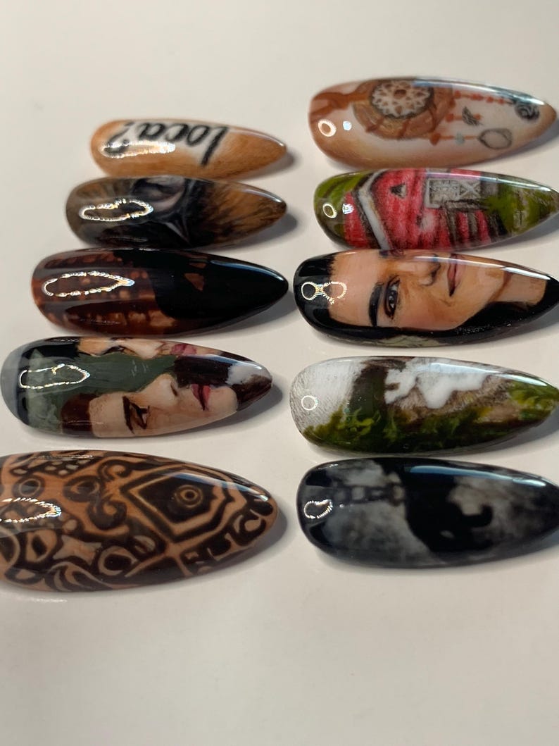 Twilight Saga Jacob Black, Press-on Nails (SIZE MEDIUM) - Etsy