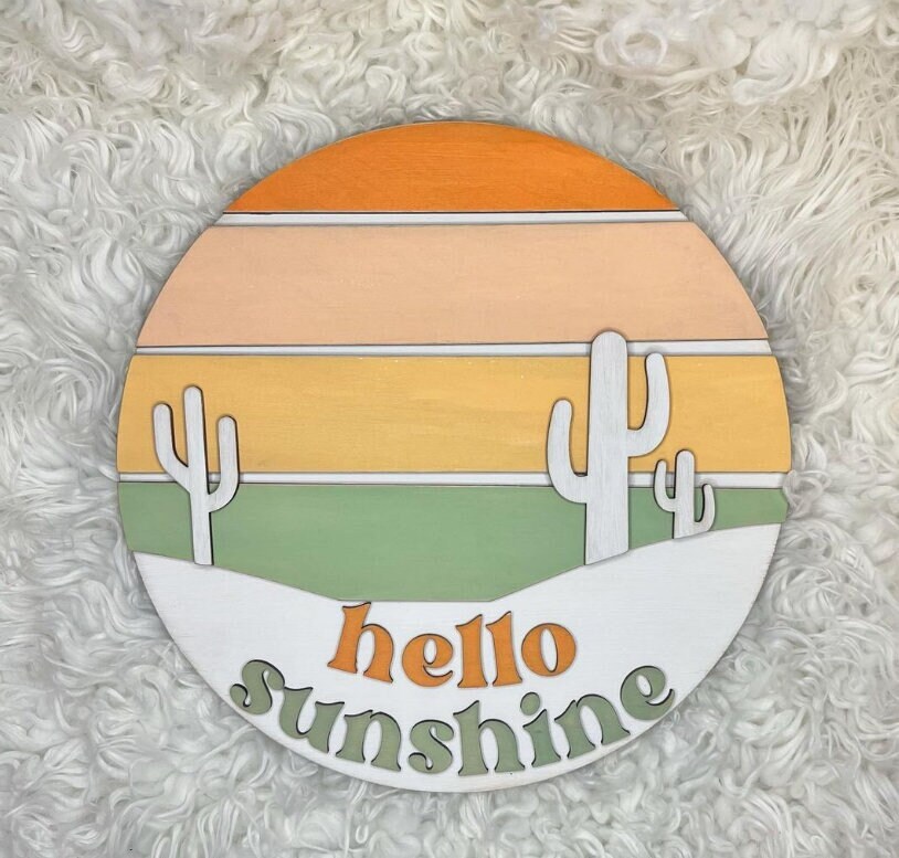 Desert Hello Sunshine SVG FILE - Etsy