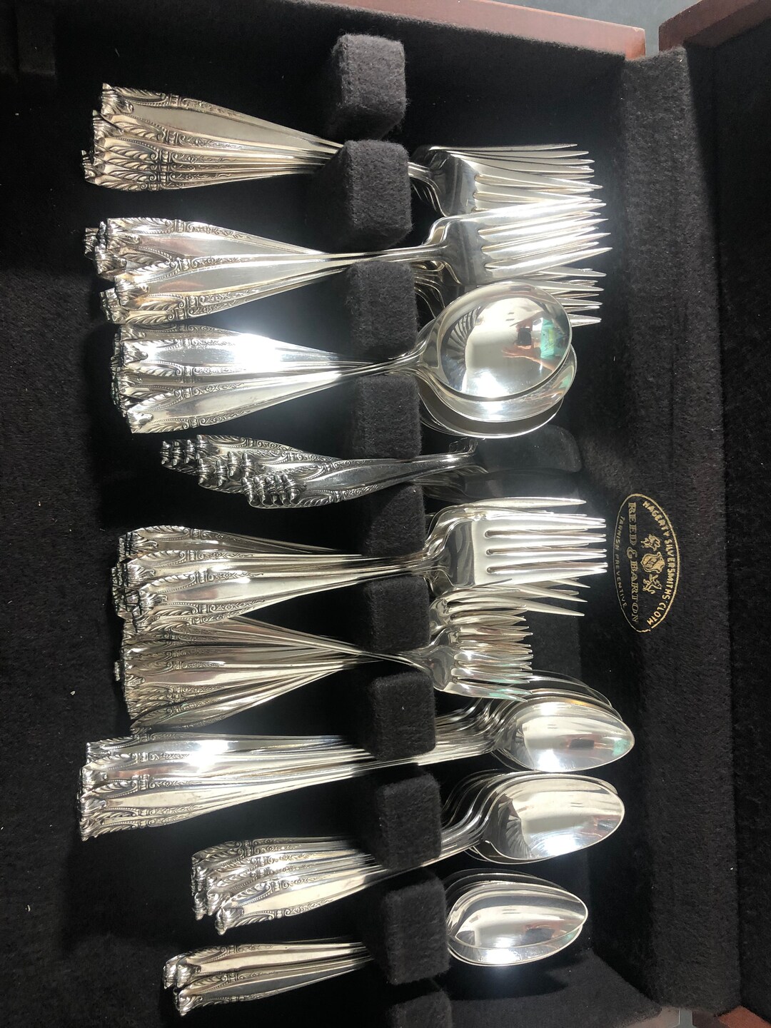 BEAUTIFUL Wallace Stradivari Sterling Flatware Service Set 106 Pieces ...
