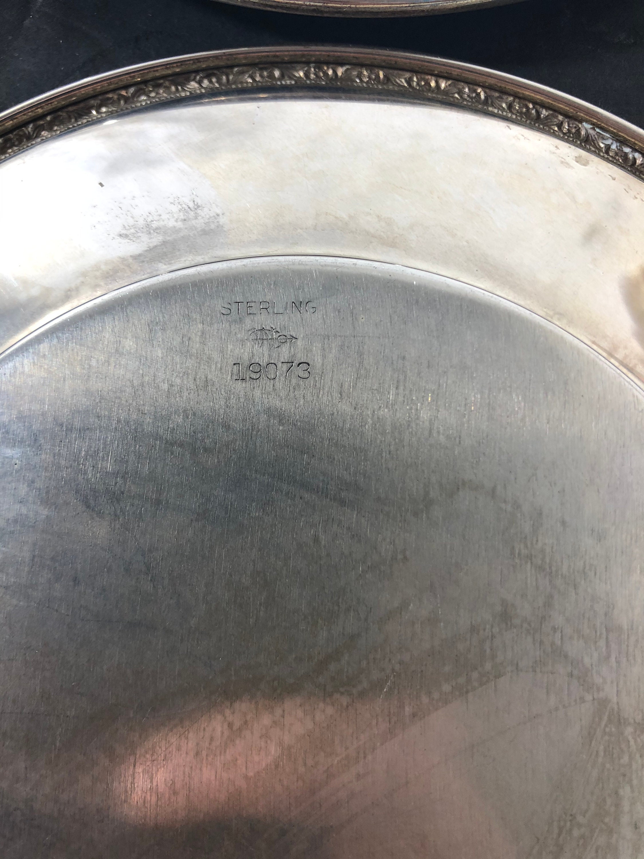 A Set of 9 Webster Sterling Silver Bread Plates - Etsy