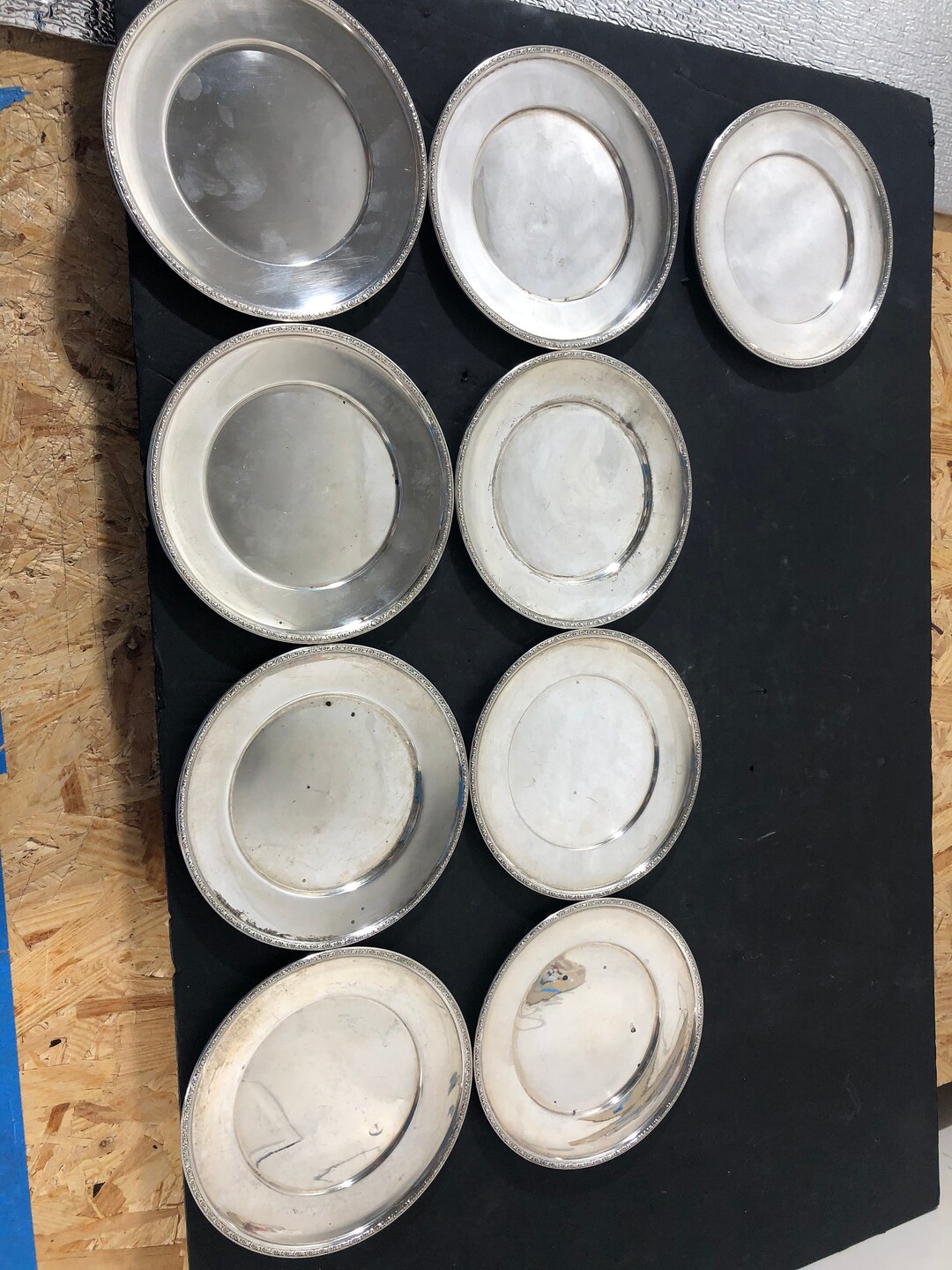 A Set of 9 Webster Sterling Silver Bread Plates - Etsy