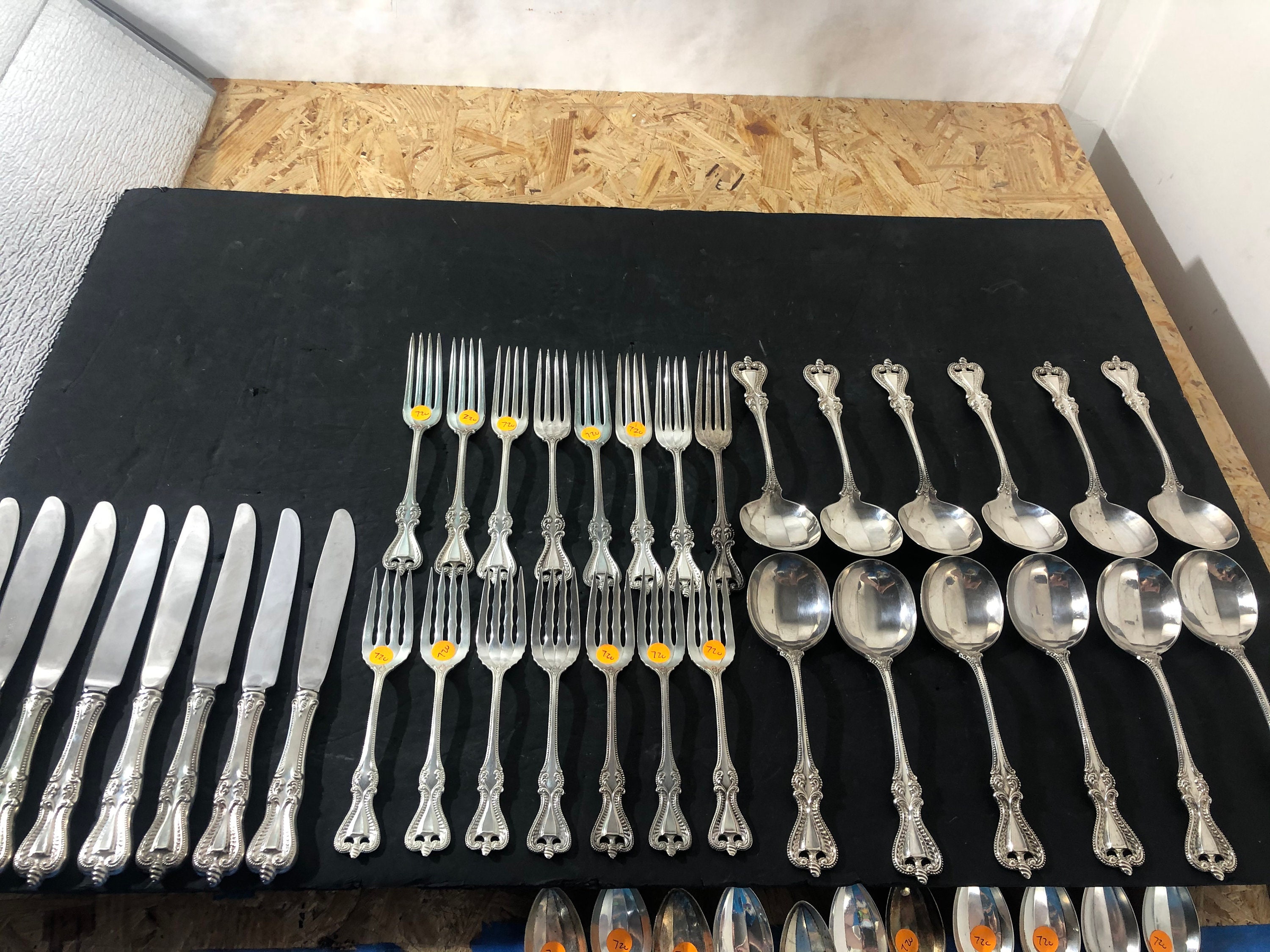 Towle Sterling Silver "old Colonial" Style Flatware Set 84 Pieces - Etsy