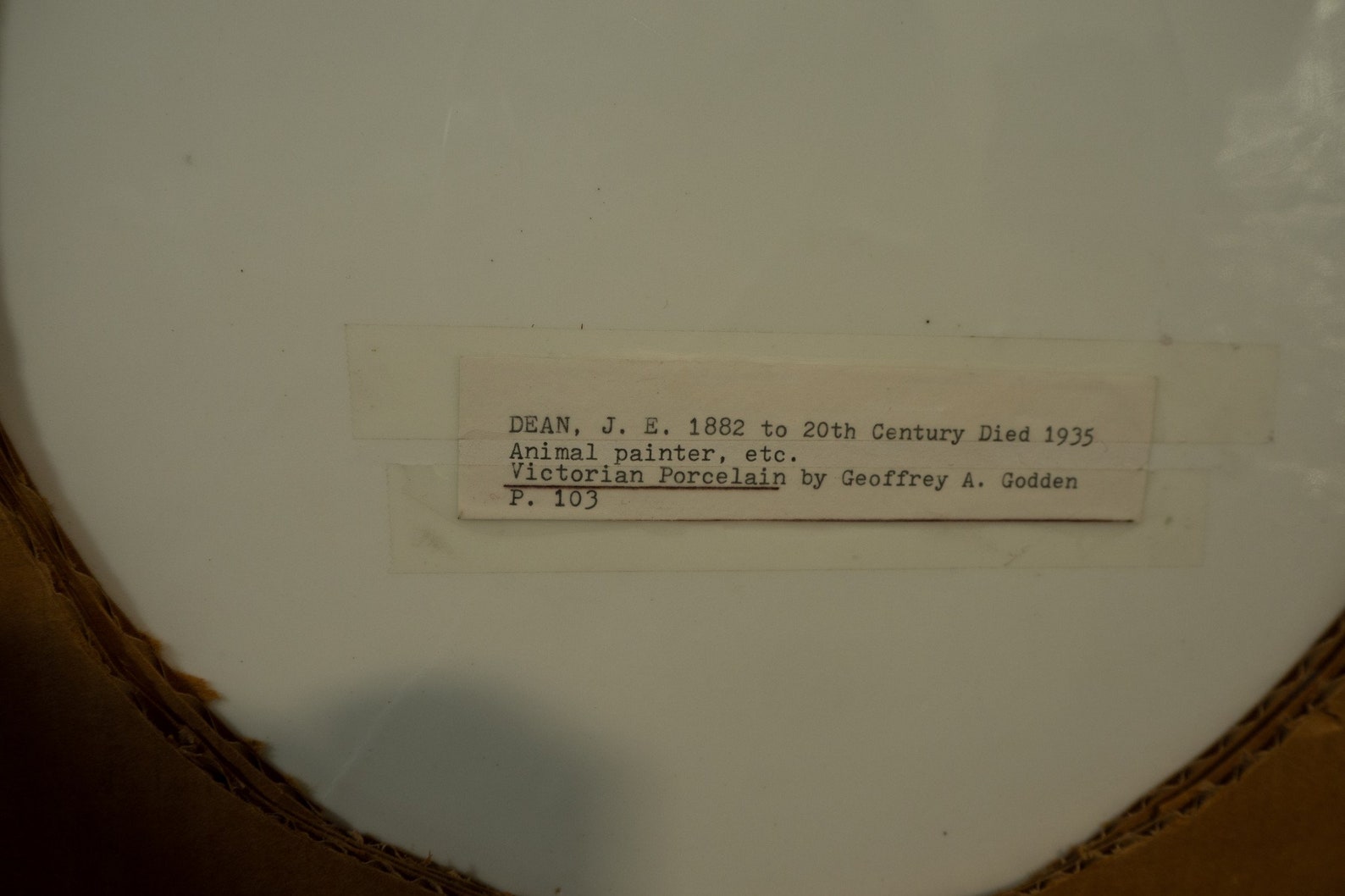 MINTON J.E Dean, Porcelain PLAQUE of a Farrier and Farm Animals C.1900 ...