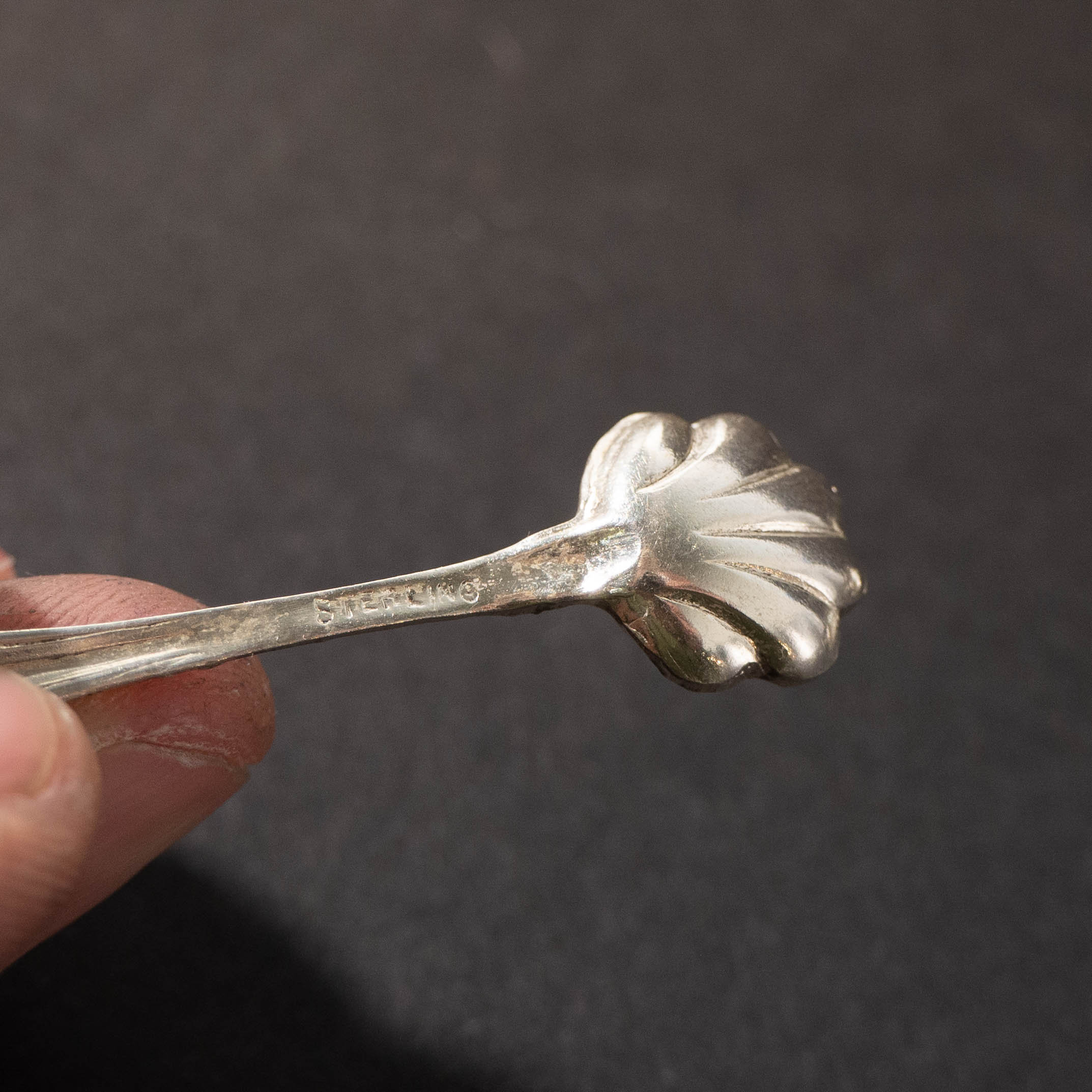 Set of 6pcs Sterling Salt Dishes. Amethyst Glass Insert With Silver ...