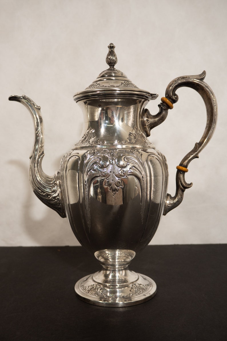 Fisher Sterling Silver Tea Set, Hand Chased victoria Pattern. - Etsy