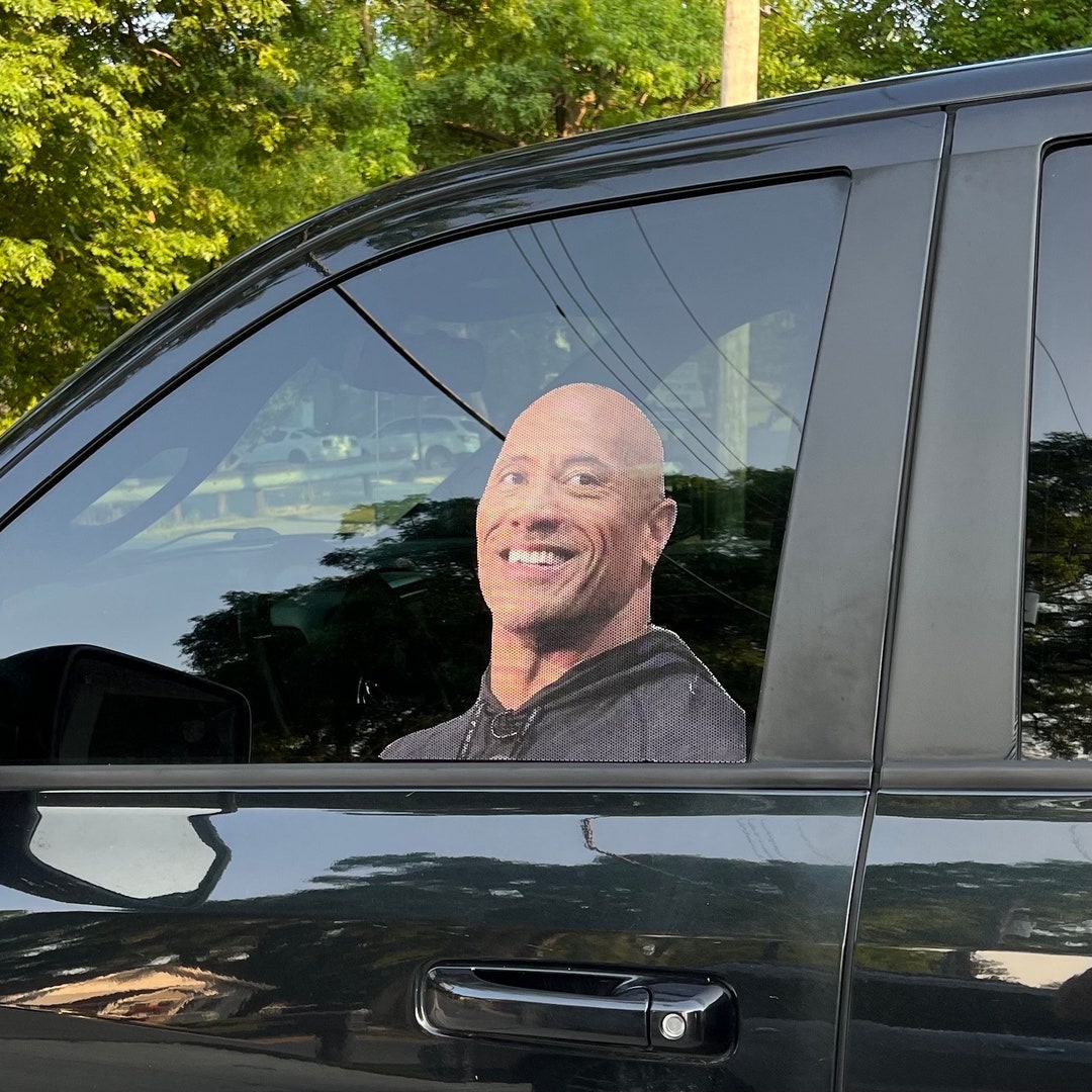 Dwayne Johnson Car Window Sticker the Rock Car Decal - Etsy Australia
