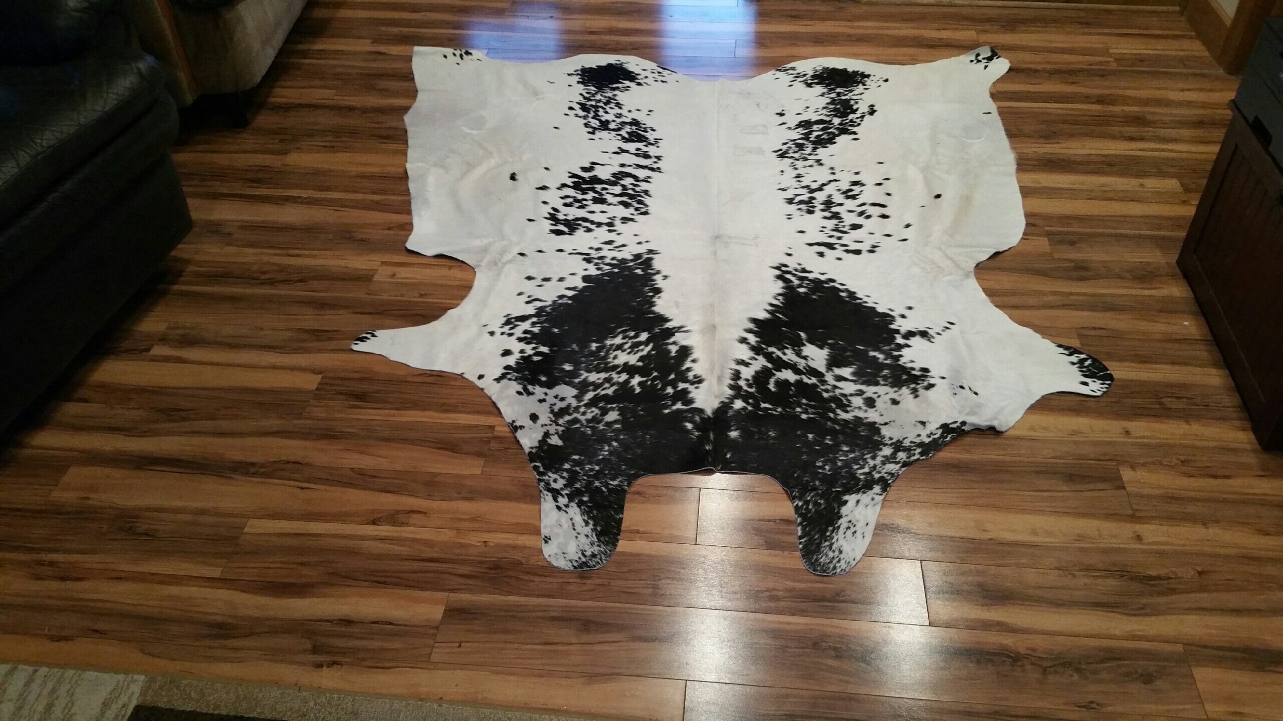 Hair on the Hide Rug Wall Decor Black and White X-large 6 - Etsy