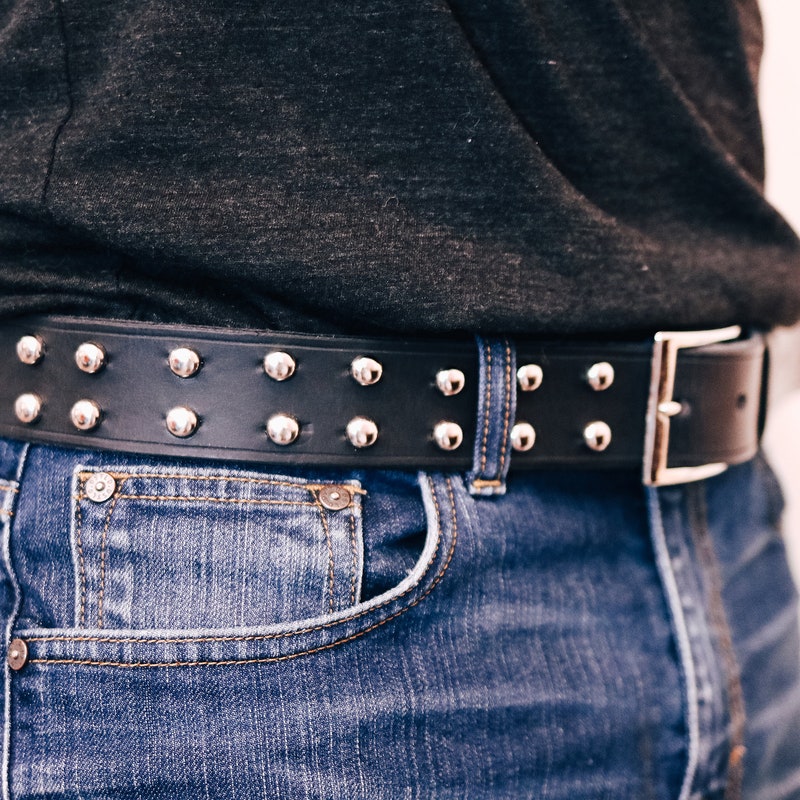 Studded Belt - Etsy
