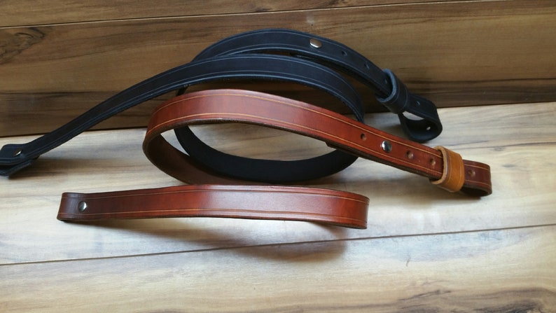 Leather Hand Made Adjustable Gun Sling One Inch Wide Gift | Etsy