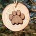 Rustic Wooden Dog Paw Print Hanging Decorations Wall Hanging - Etsy