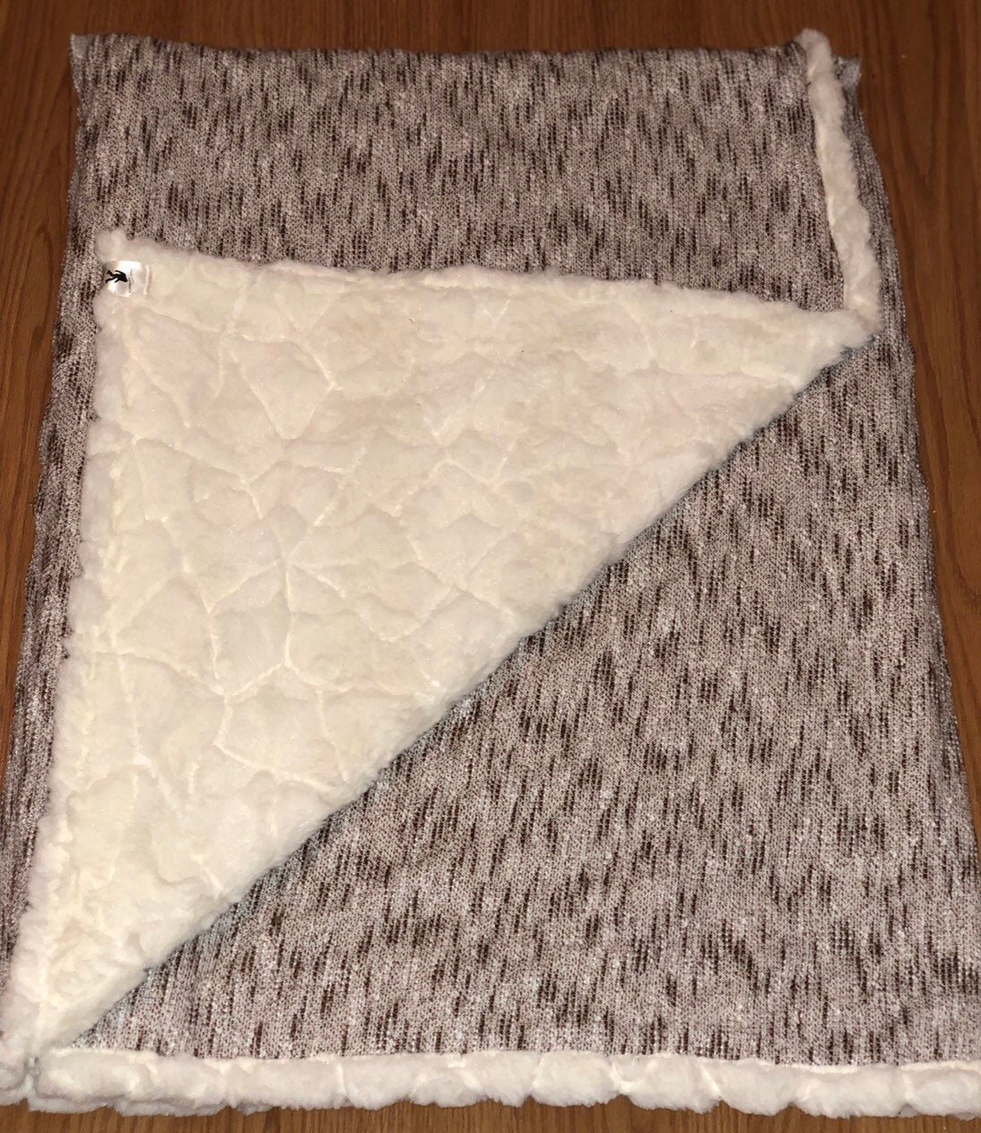 Knit and Faux Fur Throw