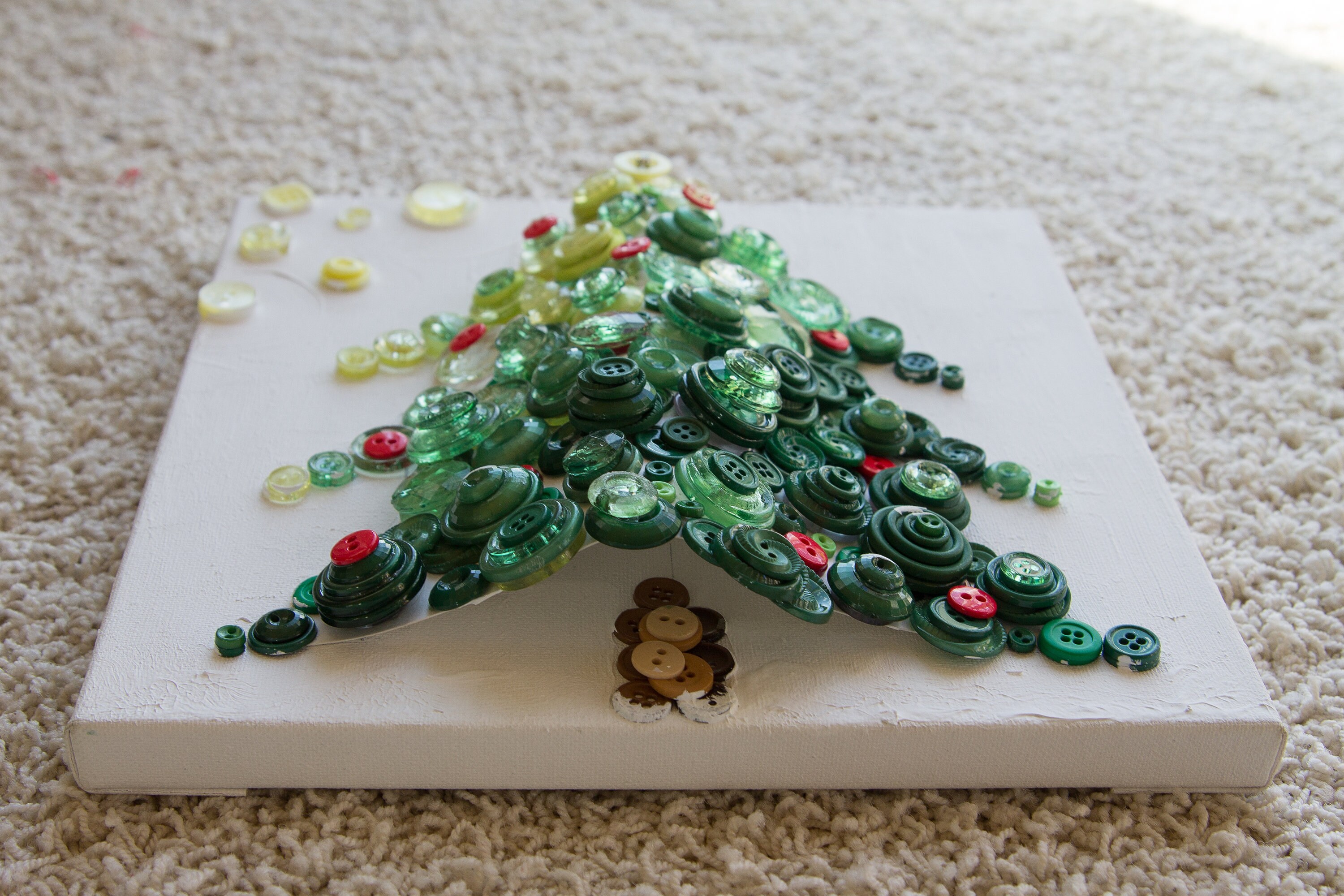 Button Boughs | Christmas | Button Art | Tree - Etsy