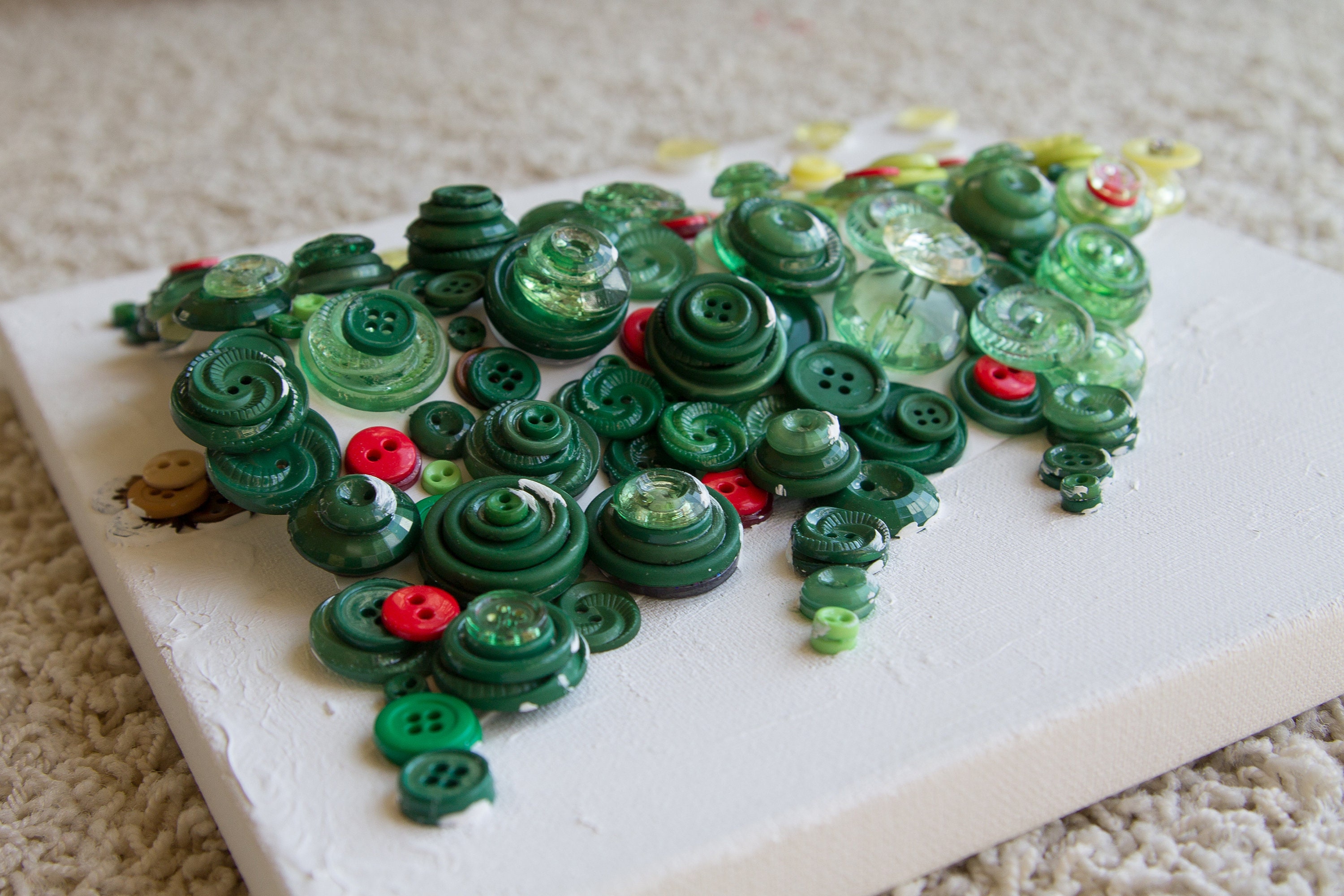 Button Boughs | Christmas | Button Art | Tree - Etsy