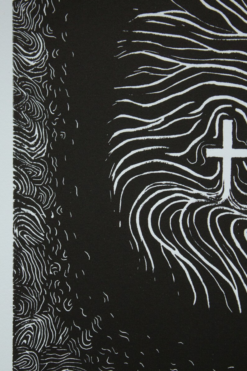 Identity in Christ | Relief Print | Linocut | Faith | Art | Handmade - Etsy