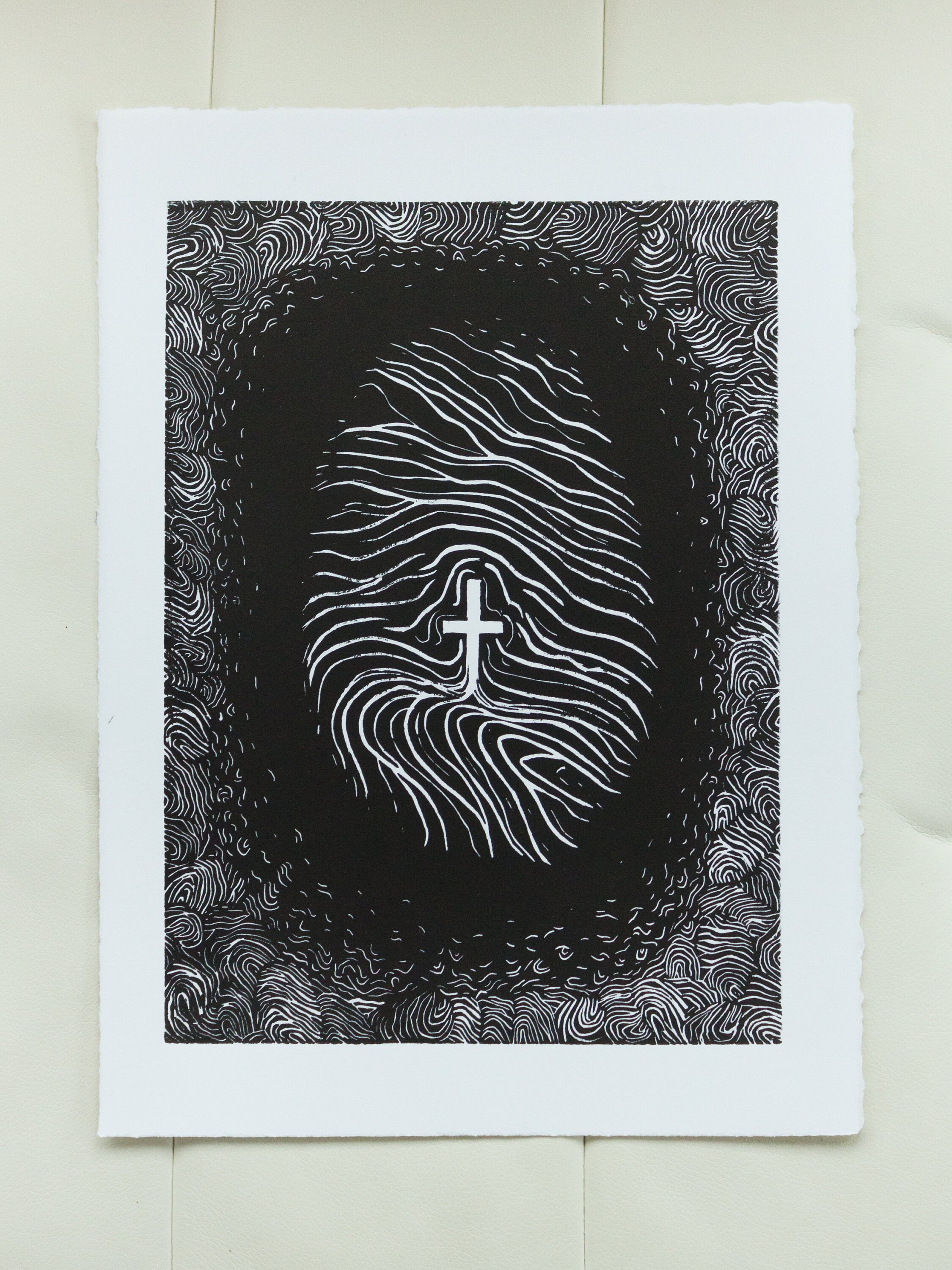 Identity in Christ | Relief Print | Linocut | Faith | Art | Handmade - Etsy