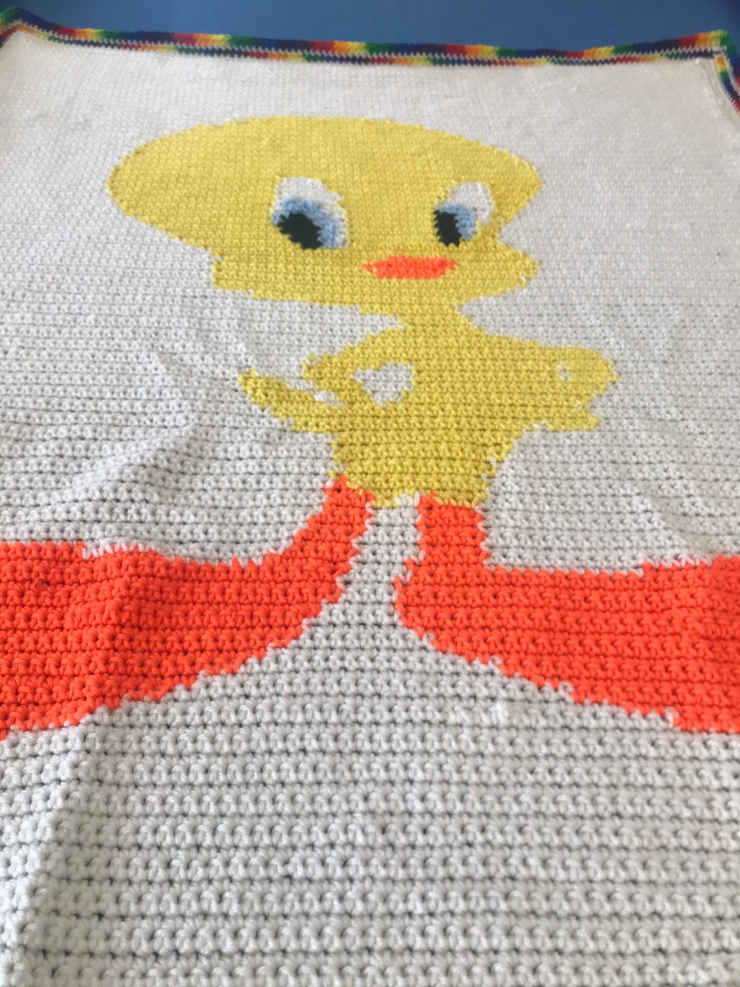 Tweety Bird- Crochet Blanket -looney Tunes-custom - Etsy
