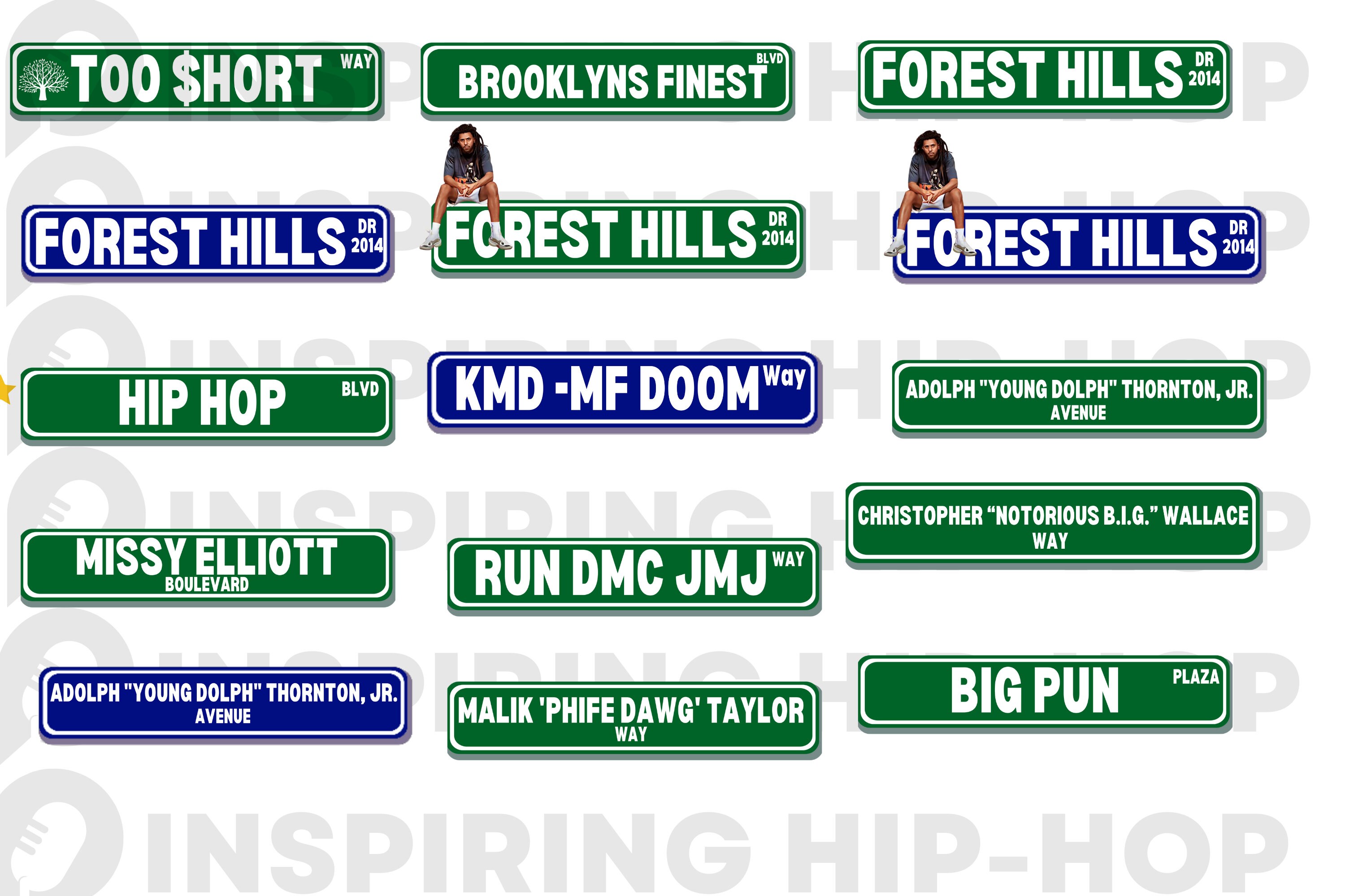 20 Hip Hop Street Sign PNG Files Trendy Png T-shirt Digital Download ...