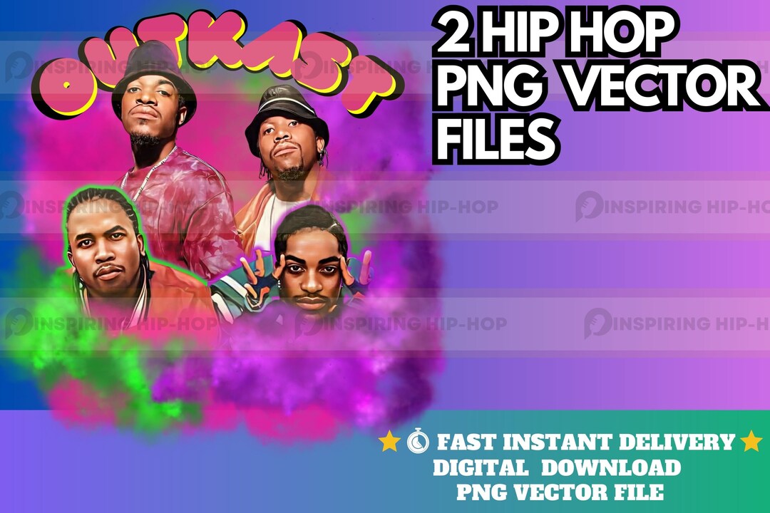 Outkast PNG 2 Pack Bundle Outkast 2023 Hip Hop,rapper, Digital Download ...