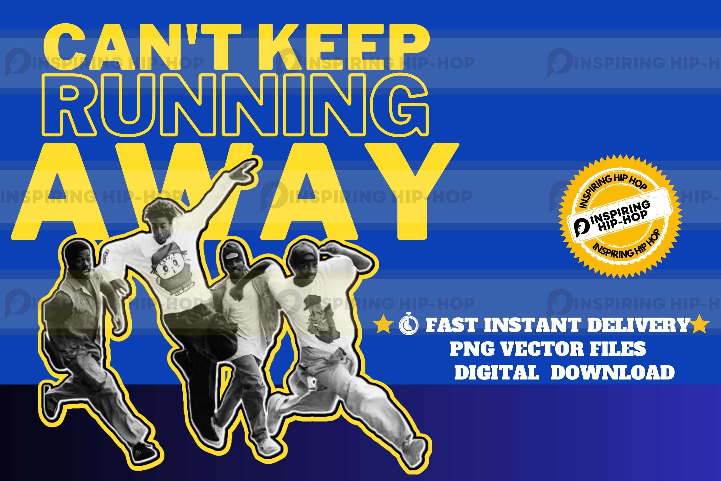 Running Away 90s Hip Hop Quote PNG Bundle Entrepreneur 90s Rap 2023 ...