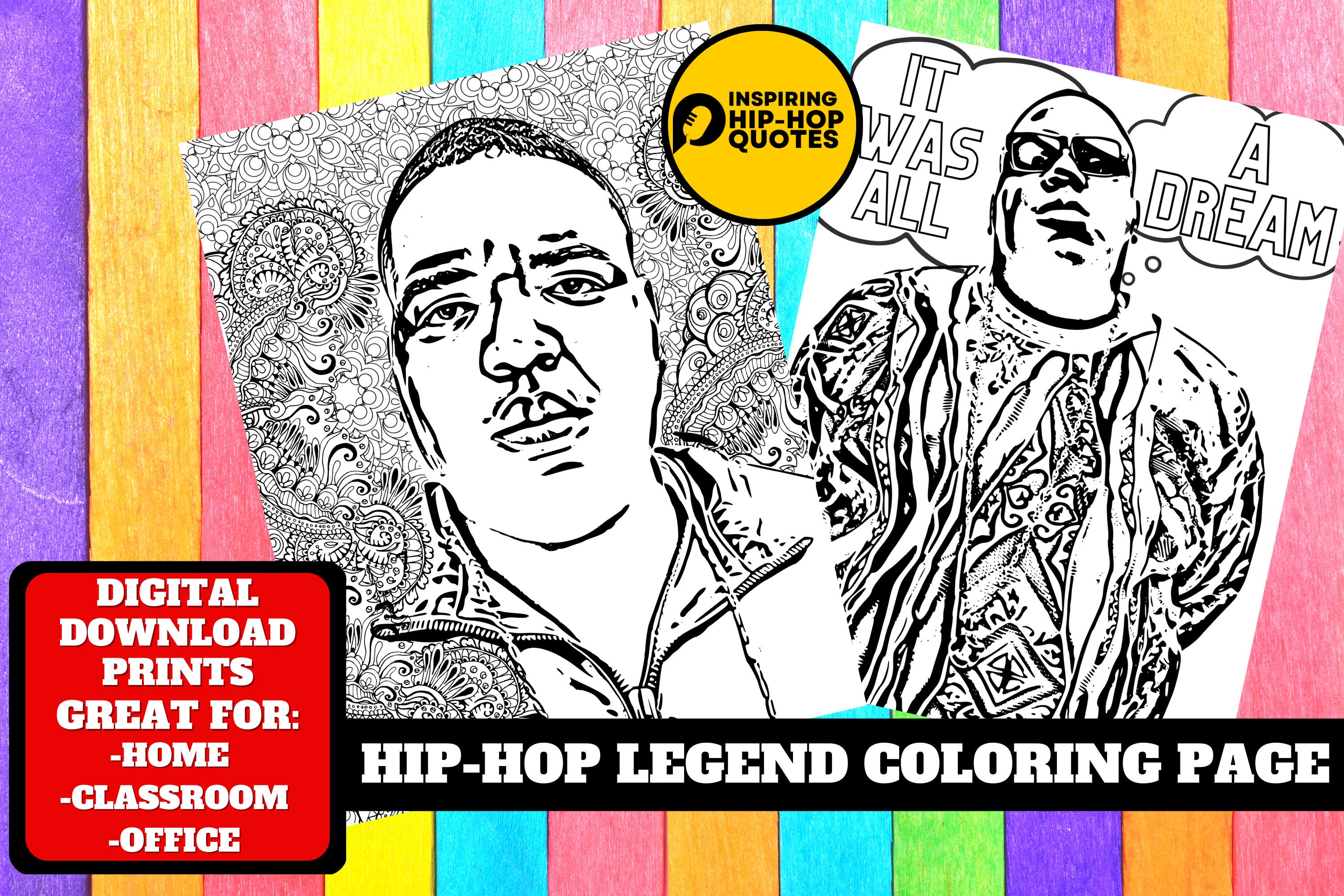 Biggie Smalls Coloring Pages