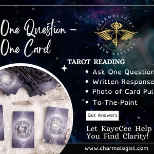 One Question One Card Tarot Reading: Intuitive Readings; Written ...