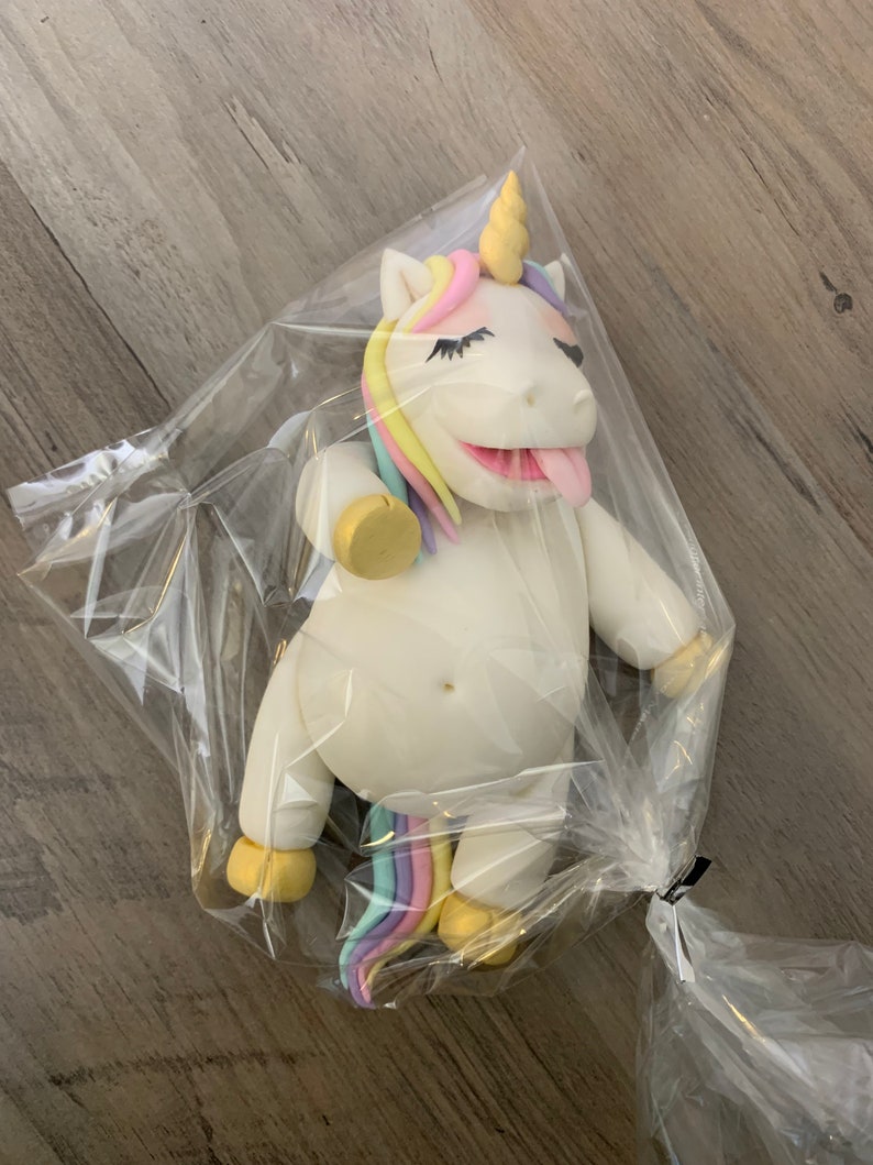 Unicorn Cake Topper Fat Unicorn Cake Topper Chubby Unicorn - Etsy