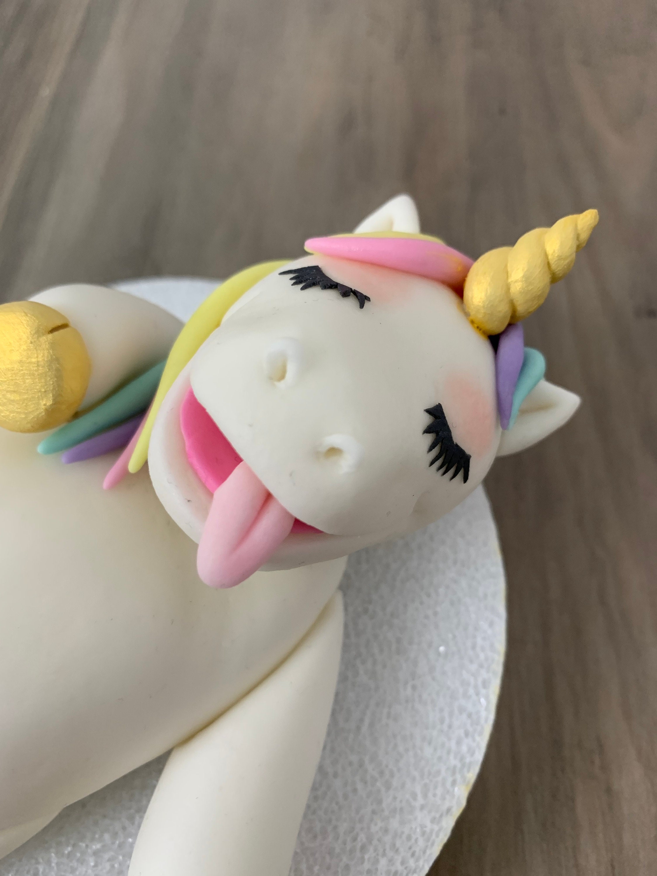Unicorn Cake Topper Fat Unicorn Cake Topper Chubby Unicorn - Etsy