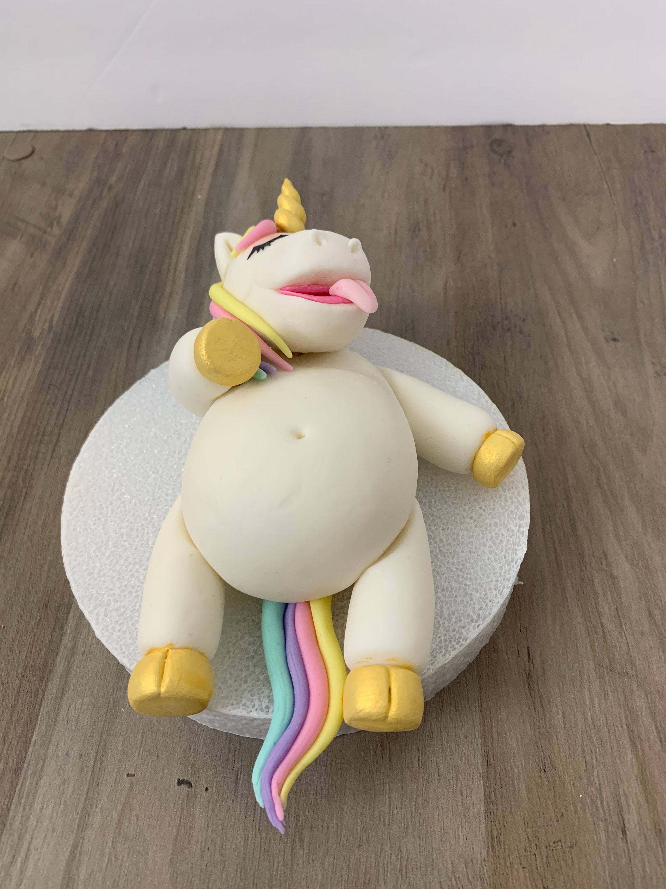 Unicorn Cake Topper Fat Unicorn Cake Topper Chubby Unicorn - Etsy