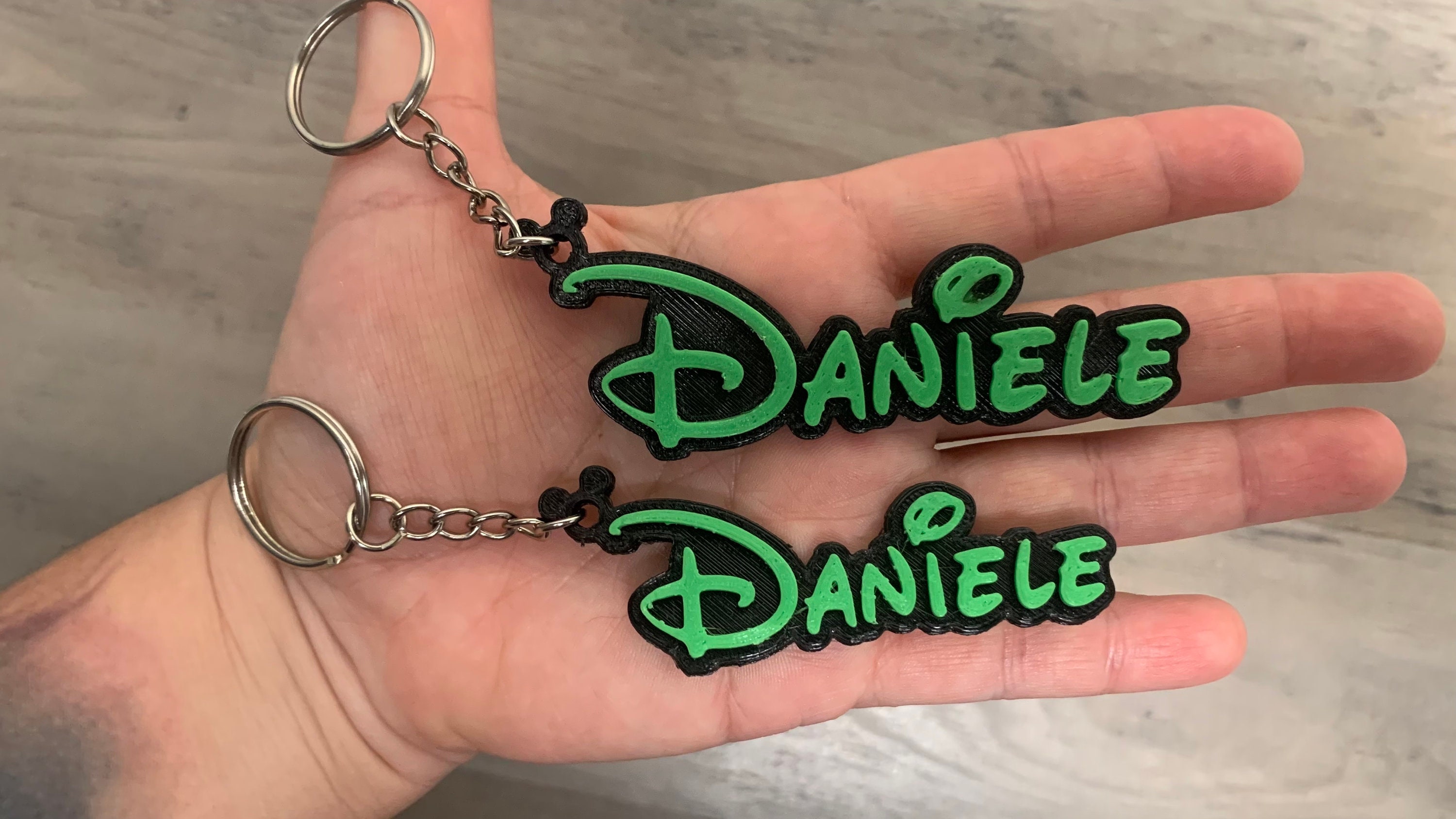 Custom Disney Style Name Keychain, Disney Letters, Personalized Custom ...