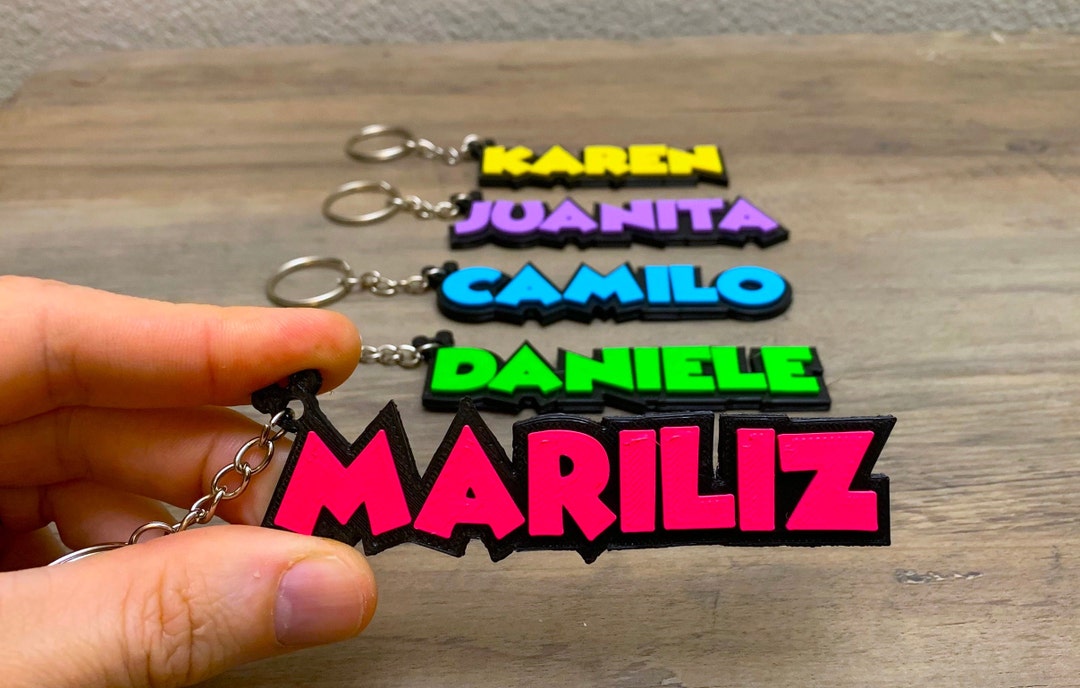 Custom Disney Style Name Keychain, Disney Letters, Personalized Custom ...