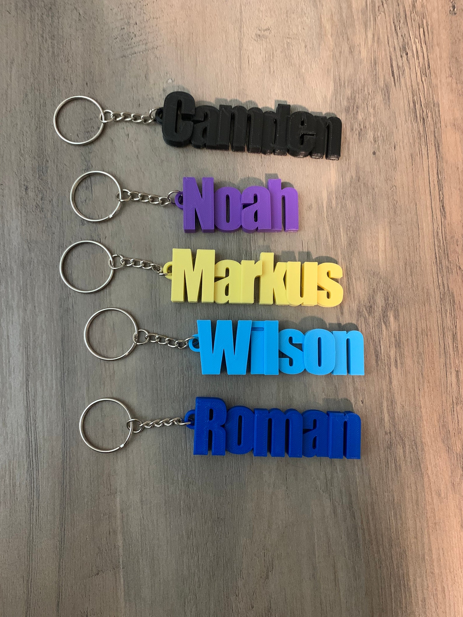 Custom Unique Keyring 3D Printed Custom Name Personalized - Etsy