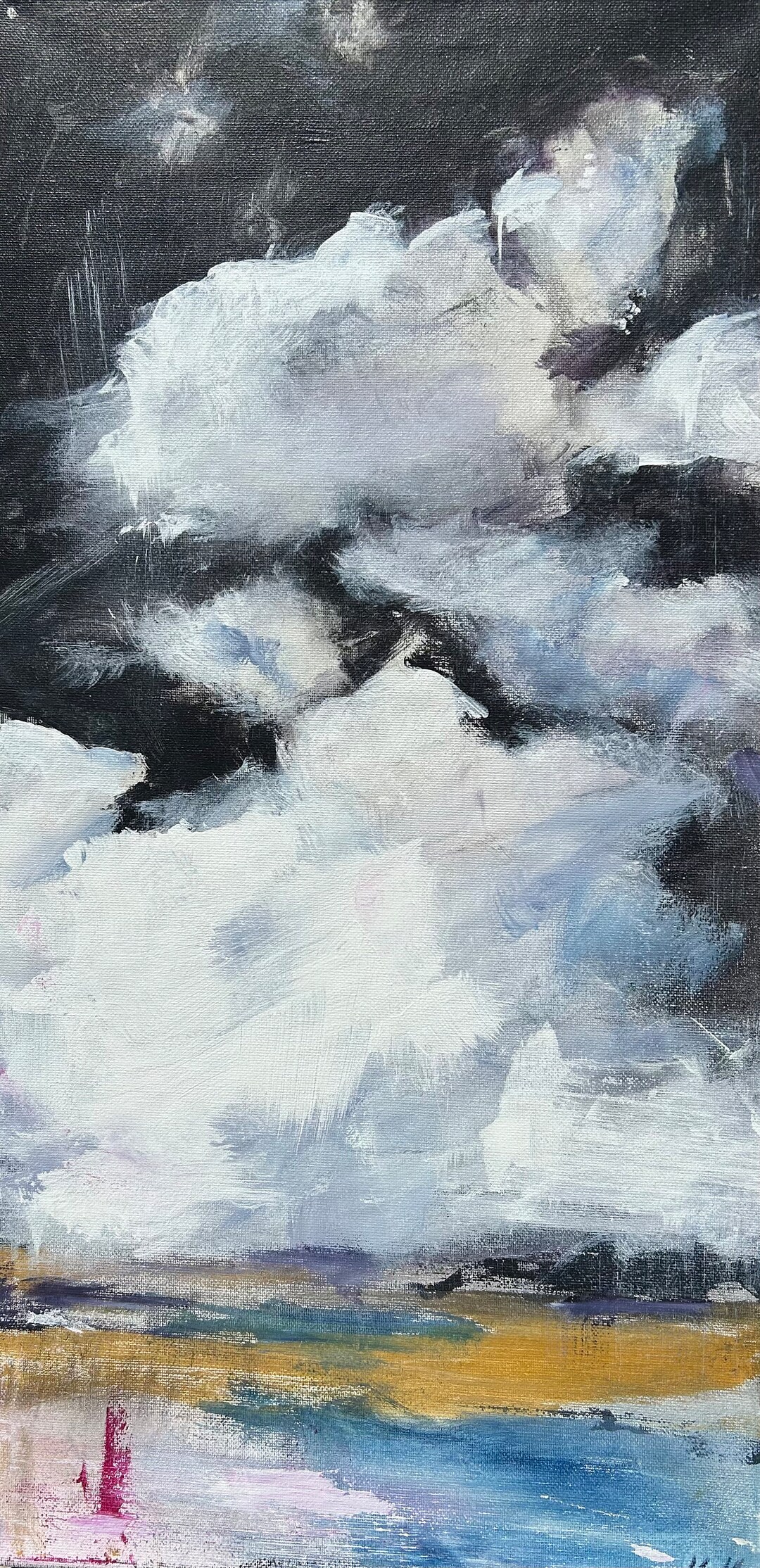 Clouded by Kelly Sifferman, Original Acrylic Painting of Clouds - Etsy