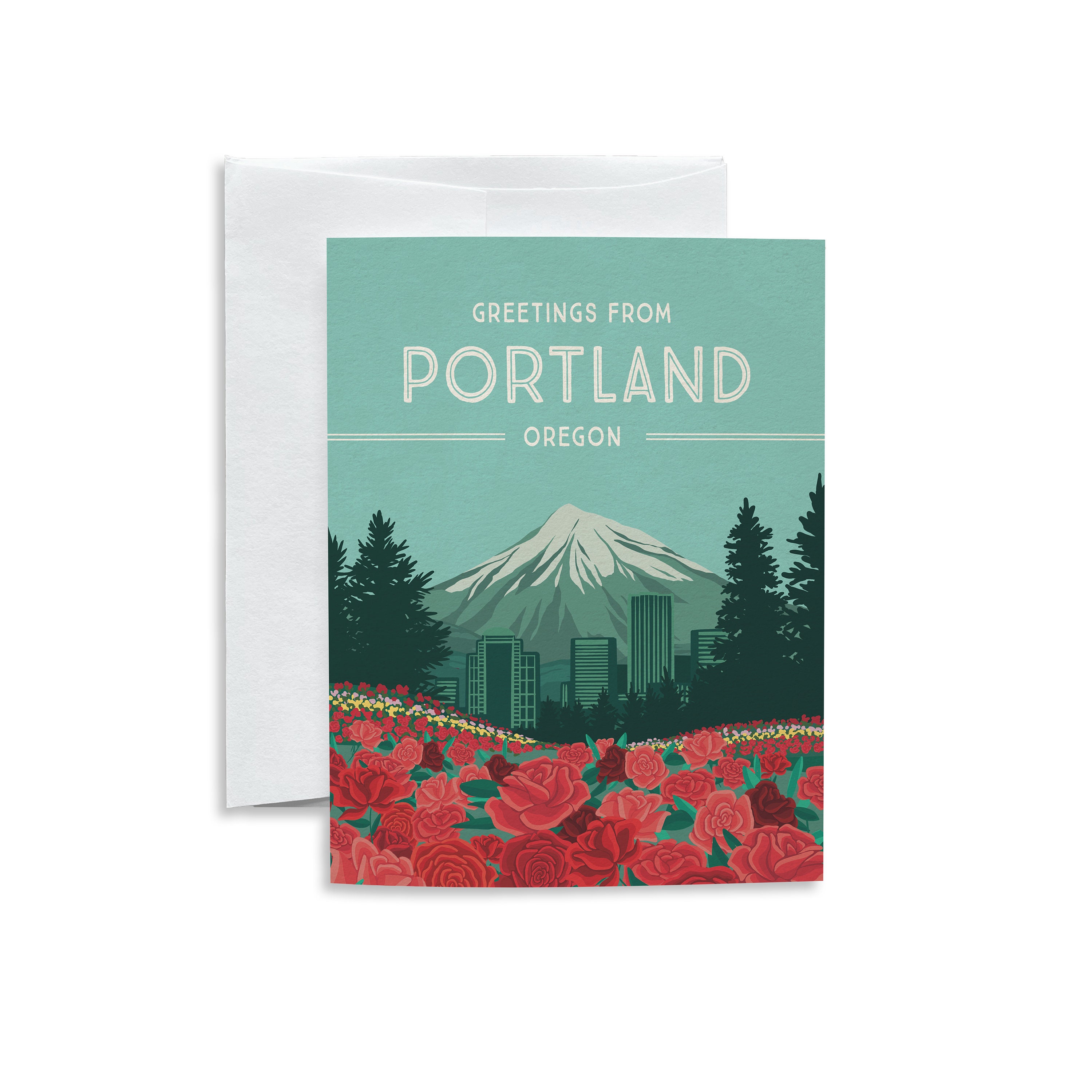 Portland Oregon Greeting Cards With Envelopes, Travel Card Box Set ...