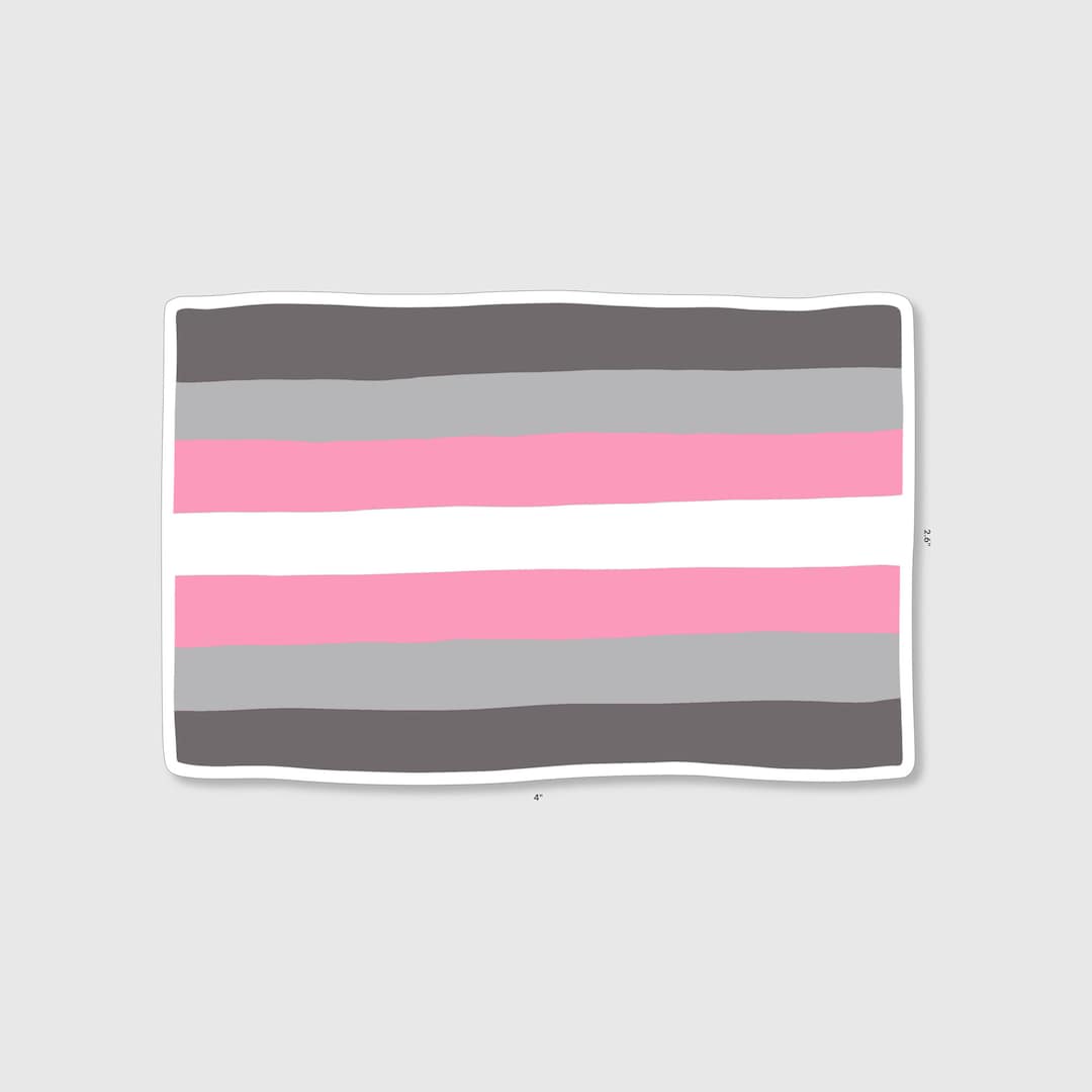 Sticker | Demigirl Pride Flag | 4" Vinyl Sticker - Etsy