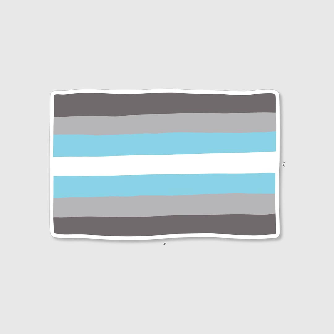 Sticker | Demiboy Pride Flag | 4" Vinyl Sticker - Etsy