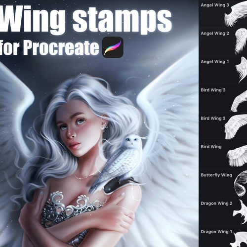 Wing Stamps for Procreate - Etsy