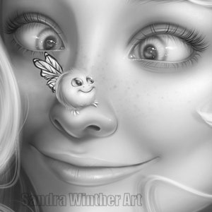 Magical Friend Printable Digital Coloring Page - Etsy