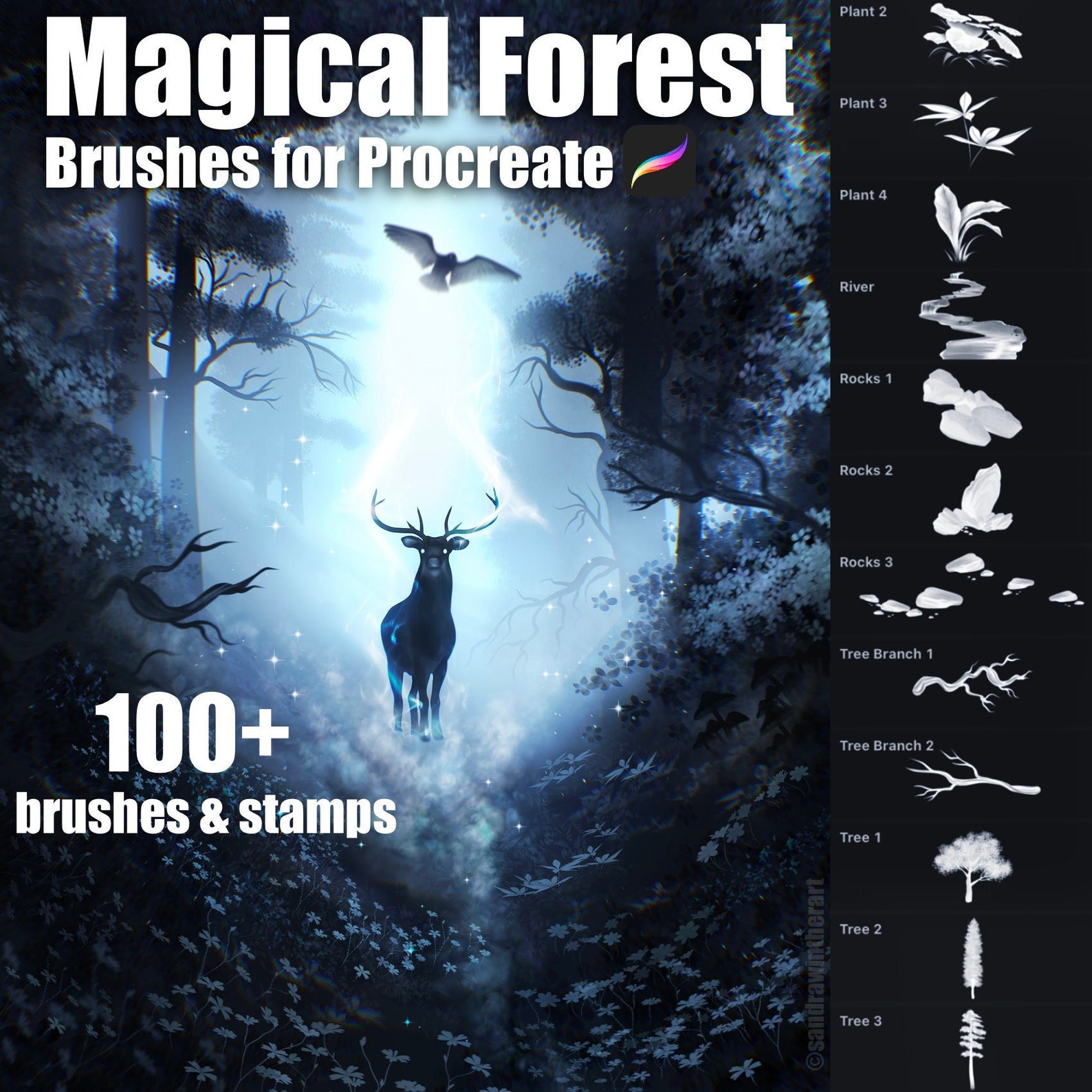 Magical Forest Brushes for Procreate - Etsy