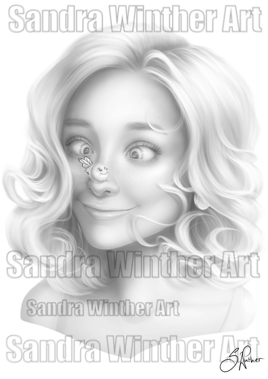 Magical Friend Printable Digital Coloring Page | Etsy