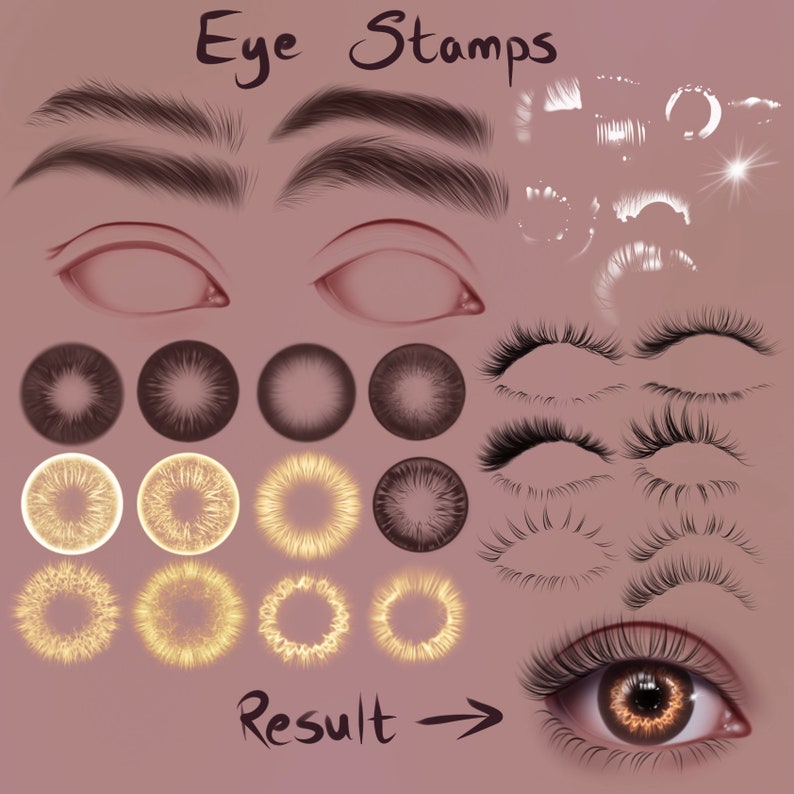 Makeup Stamps for Procreate - Etsy